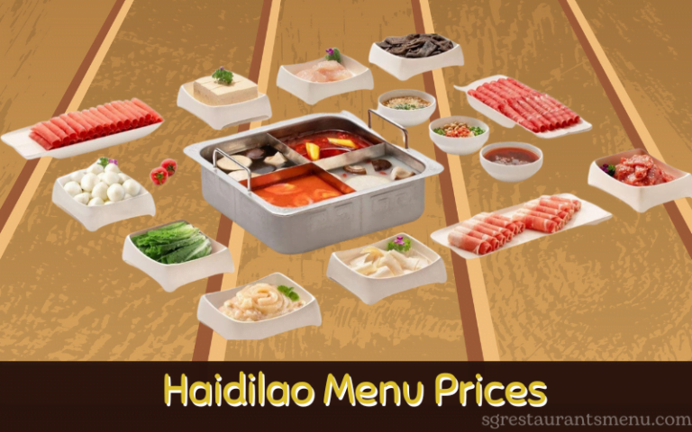 Haidilao Menu Prices Singapore 2025