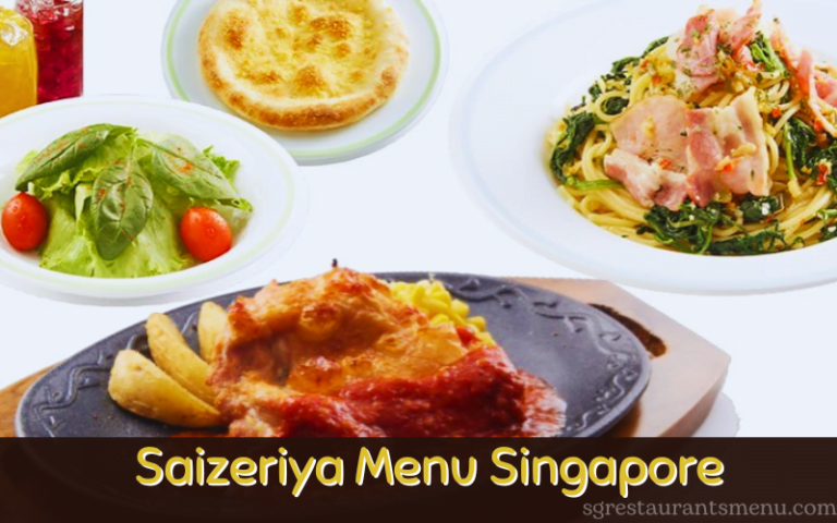 Saizeriya Menu Prices Singapore 2024