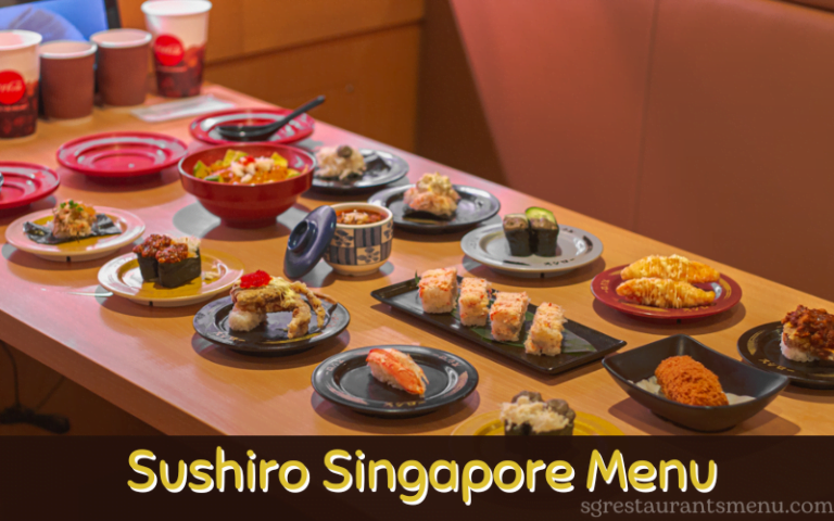 Sushiro Menu With Prices Singapore 2024
