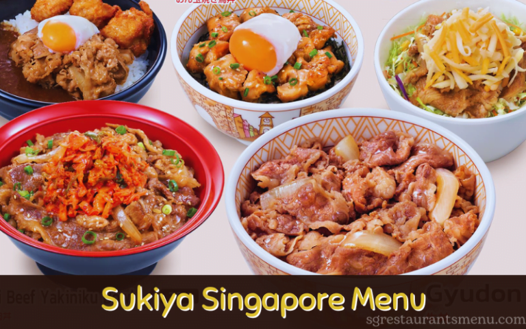 Sukiya Menu Singapore With Prices (Updated 2025)