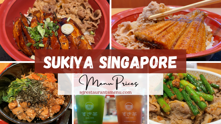 Sukiya Menu Singapore With Prices (Updated 2025)