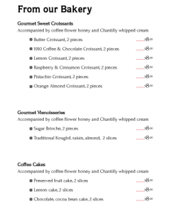 Bacha Coffee Menu with Updated Prices Singapore 2024