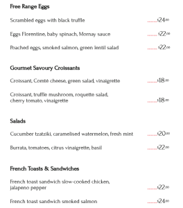 Bacha Coffee Menu with Updated Prices Singapore 2024