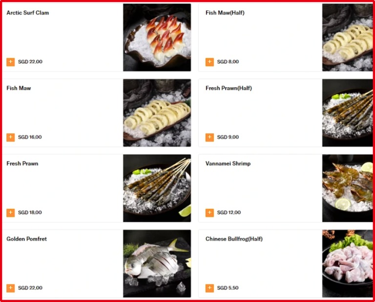 Haidilao Menu Singapore with Prices 2023