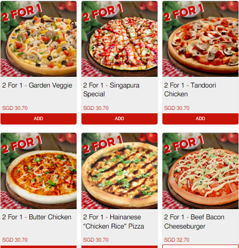 Canadian Pizza Menu Singapore With Prices 2024