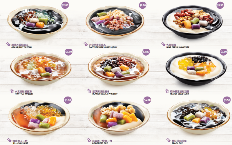 Nine Fresh Menu Singapore Prices 2024