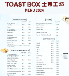 Toast Box Menu Singapore With Prices 2024 - Reviews & Promotions
