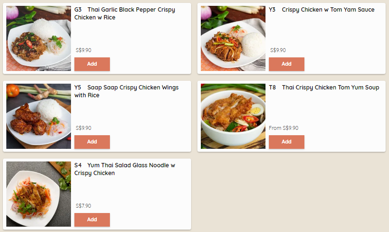 Saap Saap Thai Menu Singapore with Updated Prices 2024