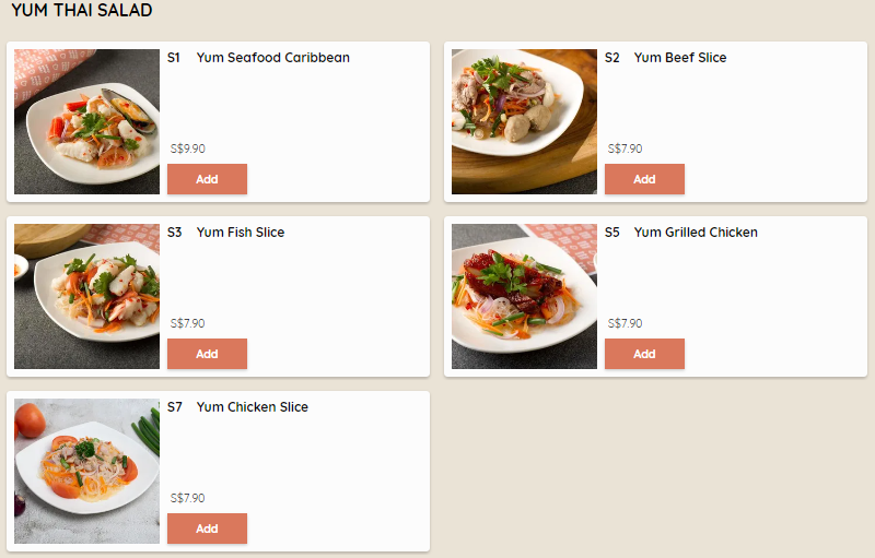 Saap Saap Thai Menu Singapore with Updated Prices 2024