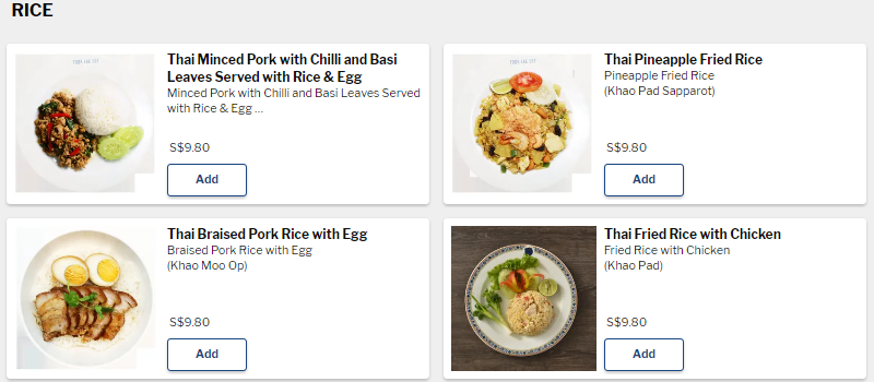 Took Lae Dee Menu Prices in Singapore 2024