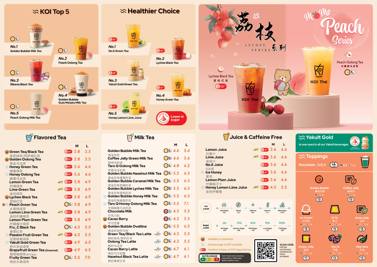 Koi Menu with Prices 2024 - Promotions & Reviews