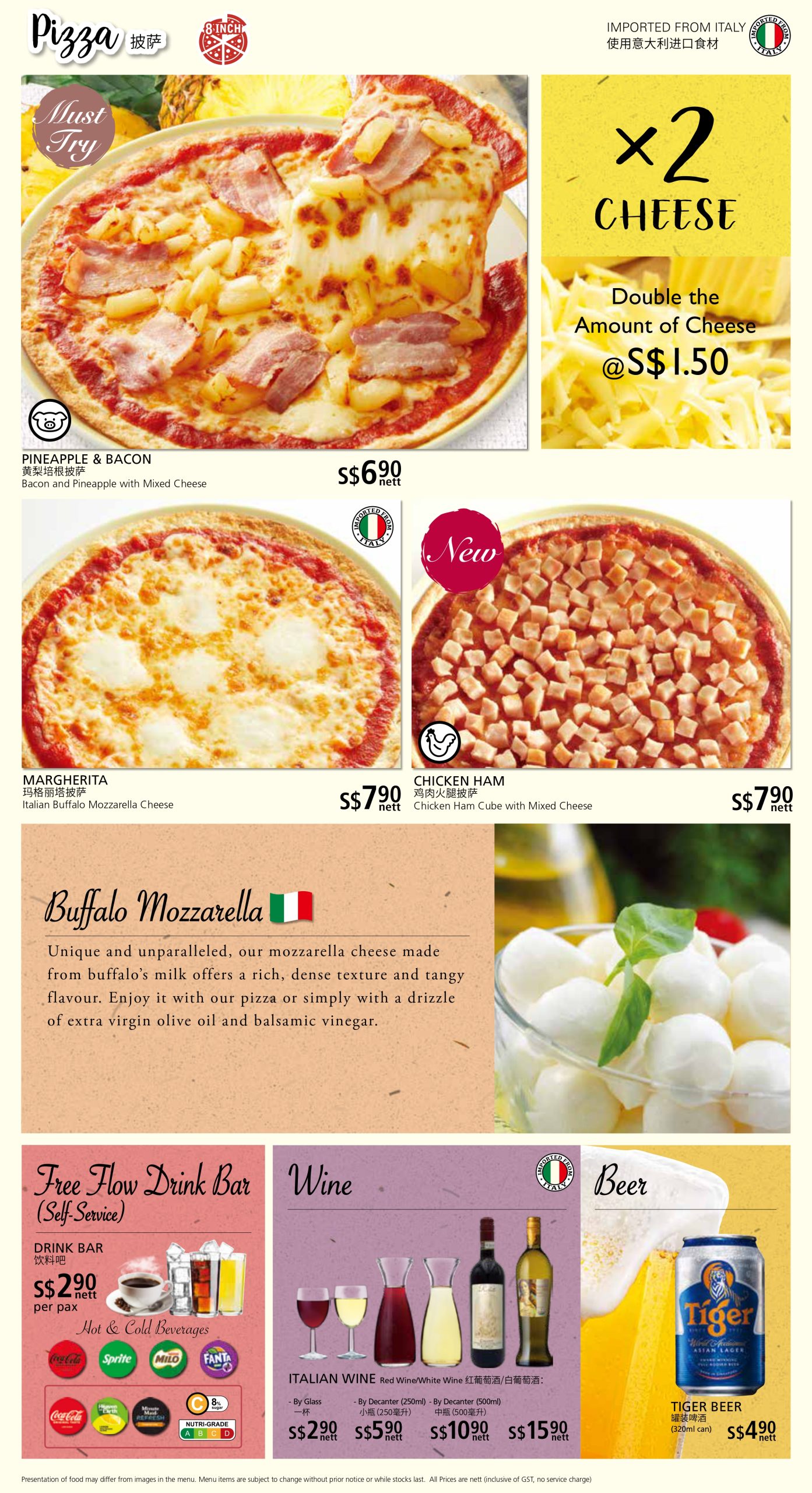 Saizeriya Menu Prices Singapore 2024