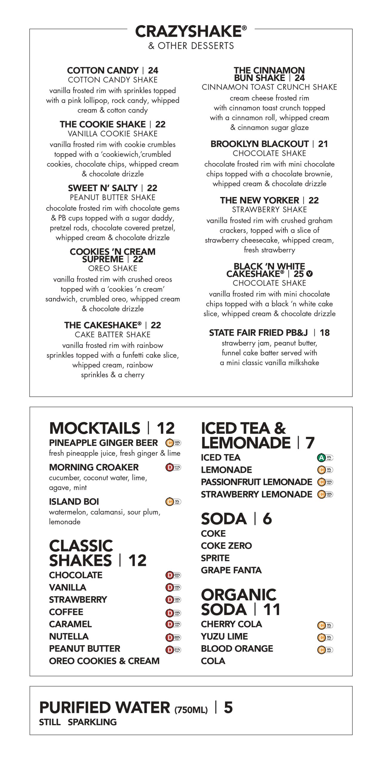 Black Tap Menu Prices Singapore - Updated 2024