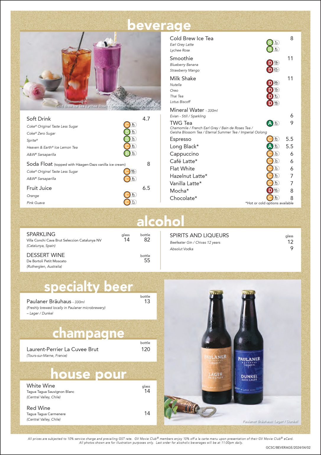 Golden Village Popcorn Menu - Deals & Discounts 2024