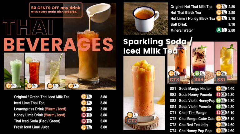 Saap Saap Thai Menu Singapore with Latest Prices 2025