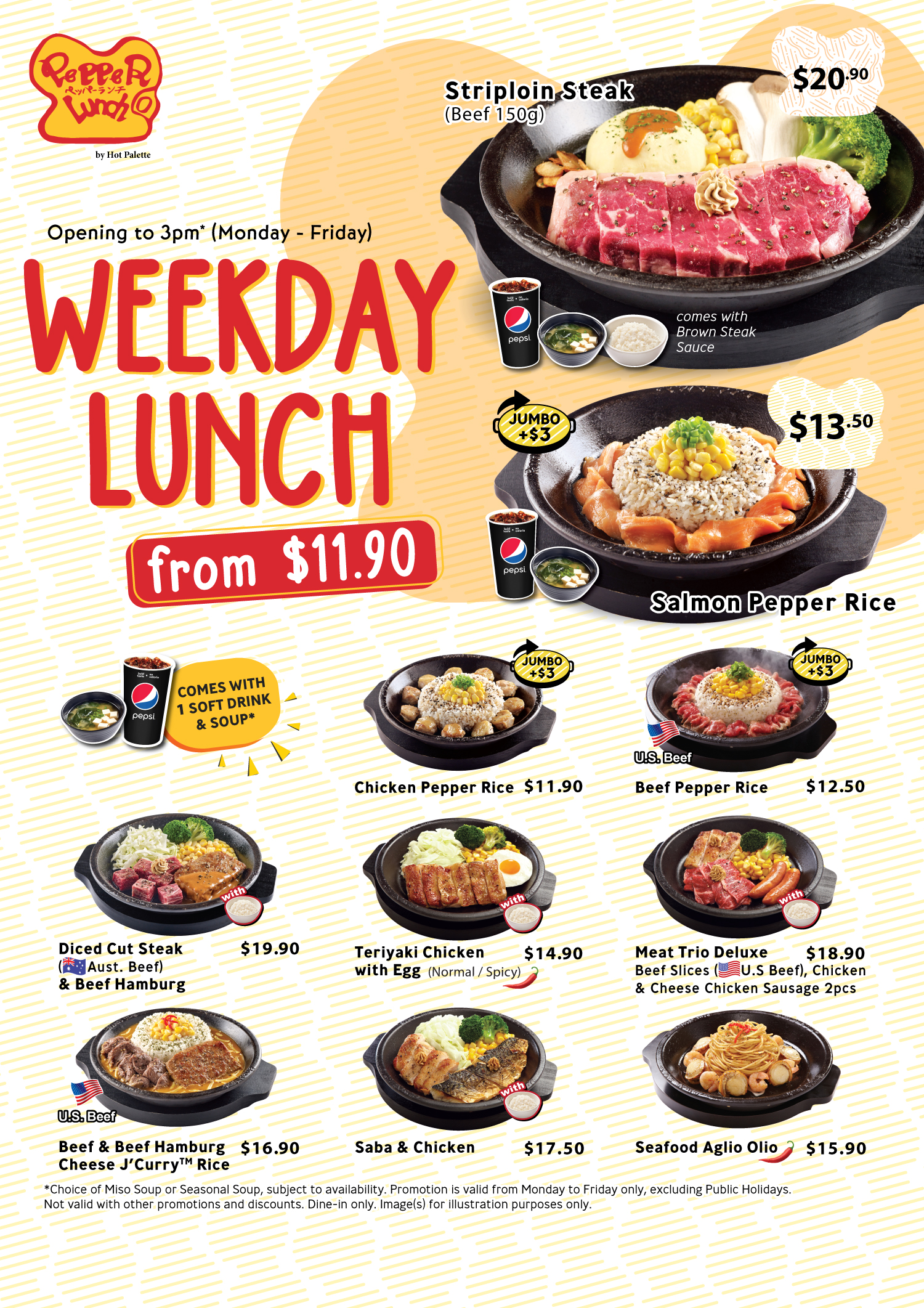 Pepper Lunch Menu Prices with Promotions Singapore 2024