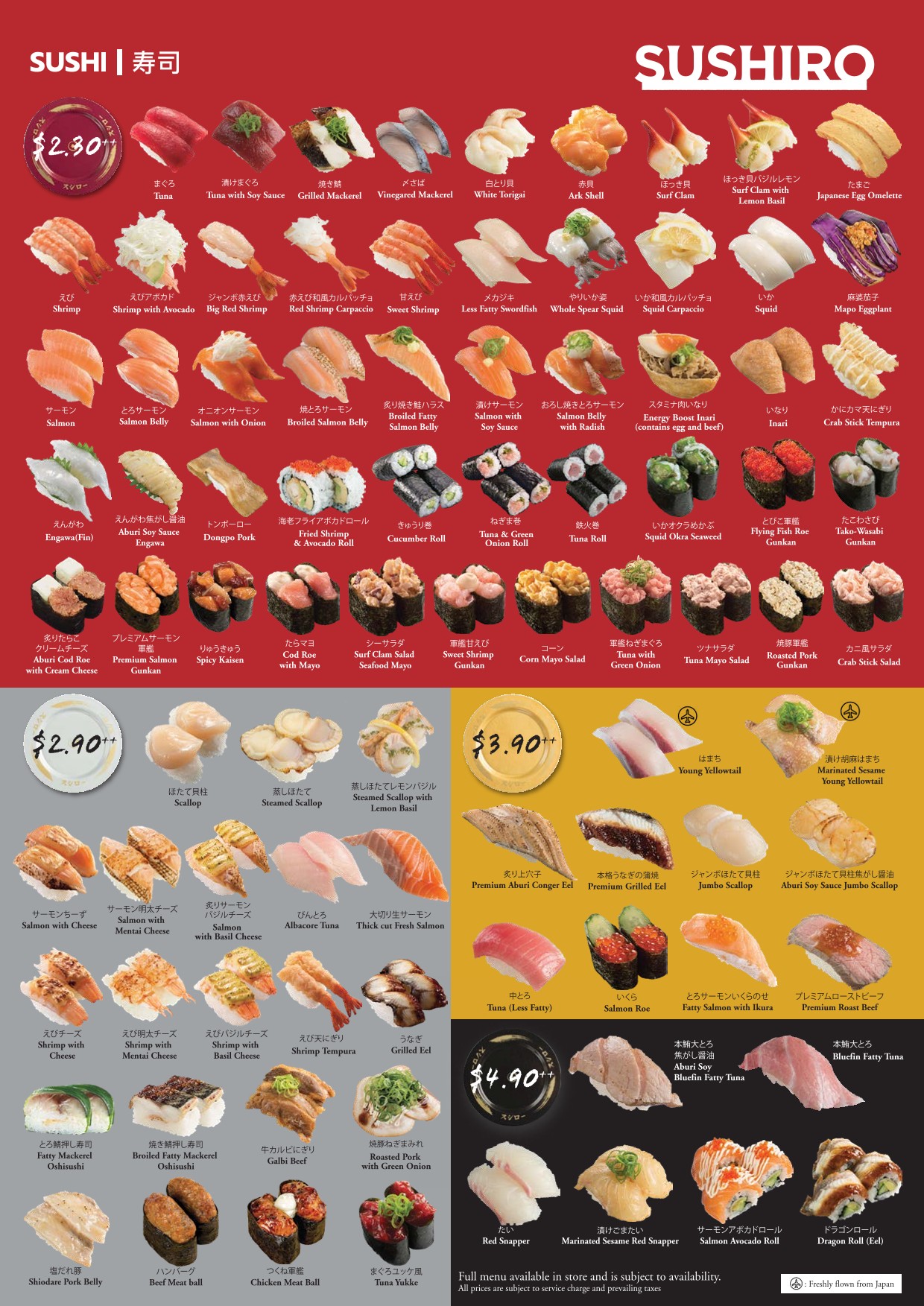 Sushiro Menu Singapore With Prices 2025
