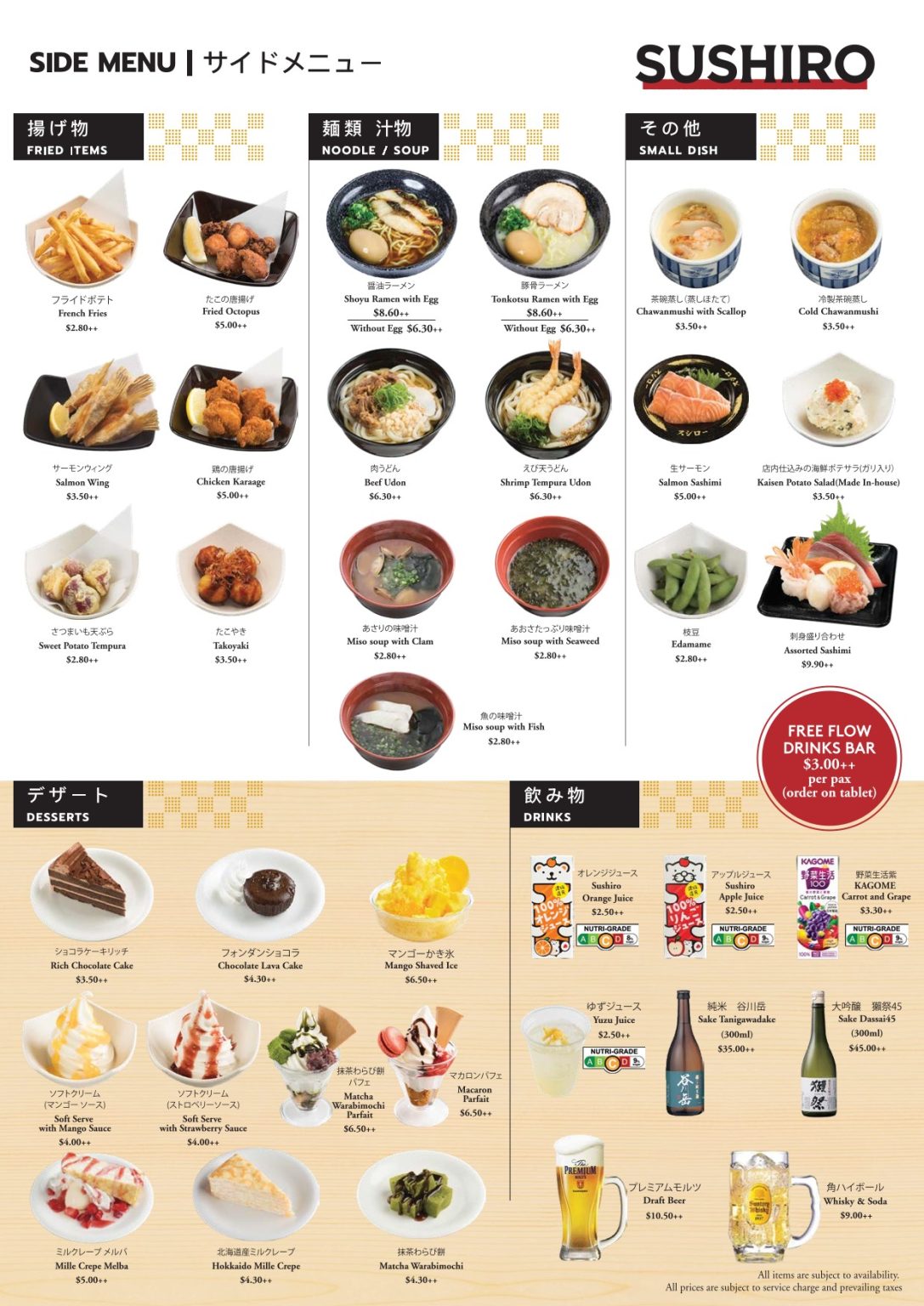 Sushiro Menu Singapore With Prices 2025
