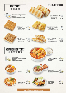 Toast Box Menu Singapore With Prices 2025