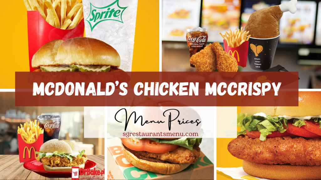 McDonald’s Chicken McCrispy Menu With Prices 2025