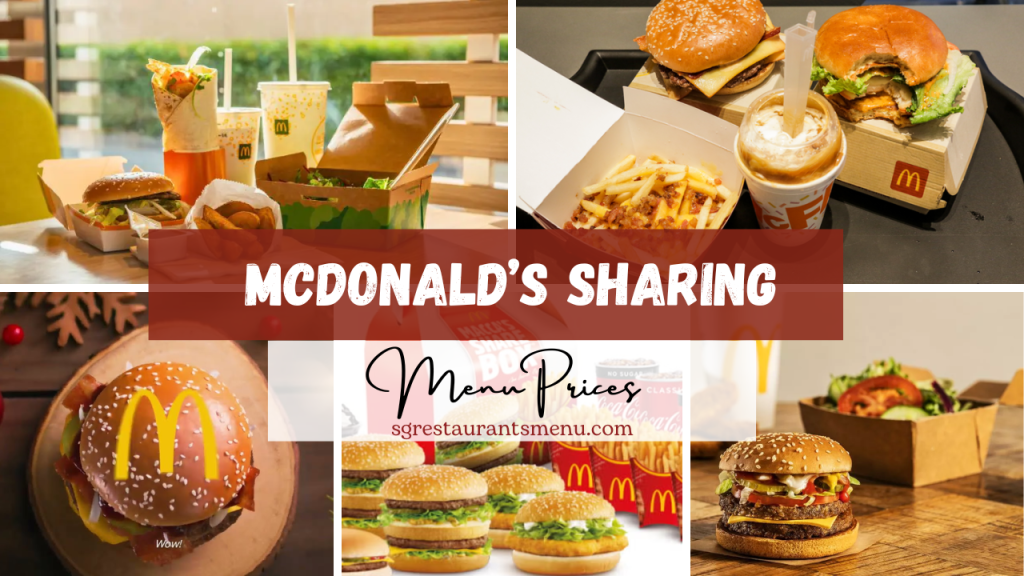 McDonald’s Sharing Menu With Prices 2025